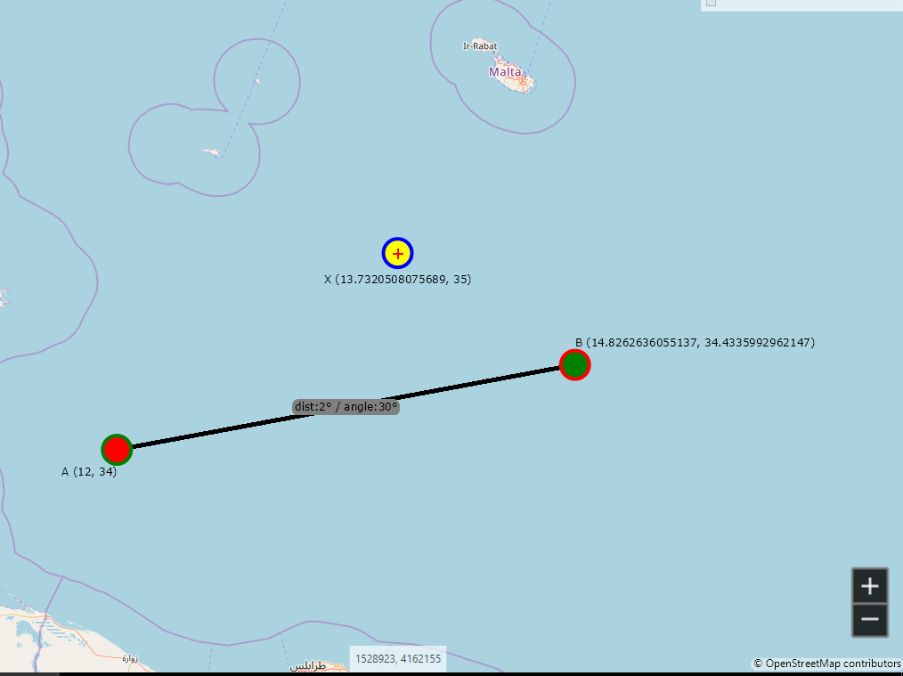 Point position : A to B with degrees · Issue #519 · Mapsui/Mapsui · GitHub