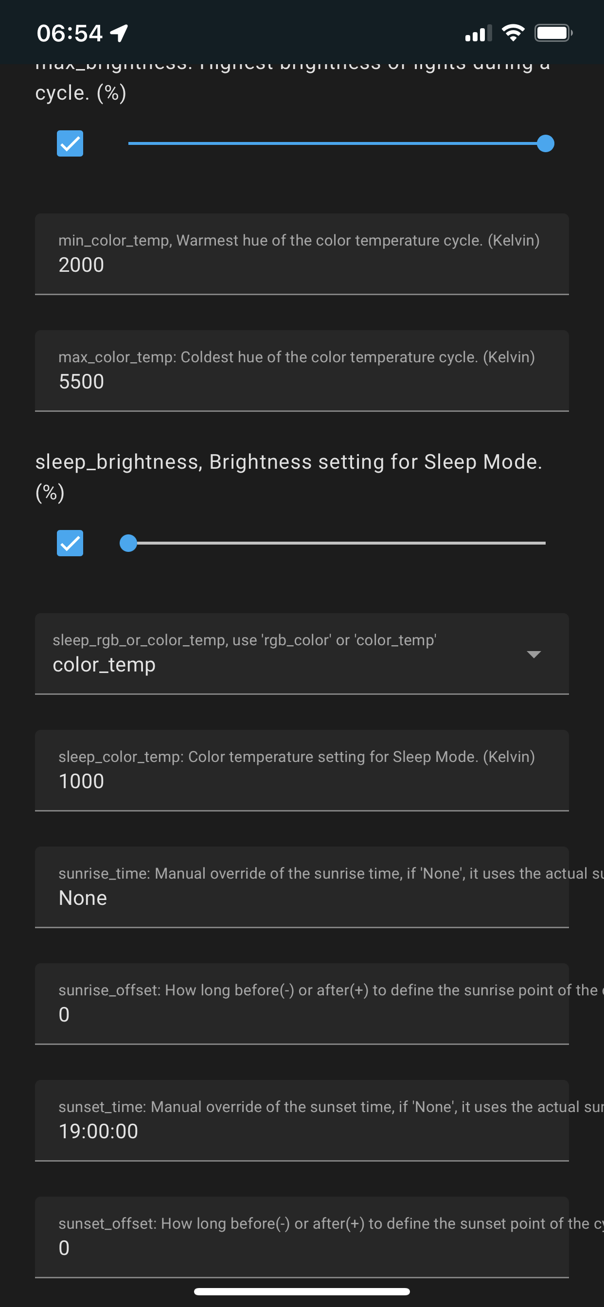 Rgb sleep color option gone in 2022.11.1 · Issue #353 · basnijholt ...