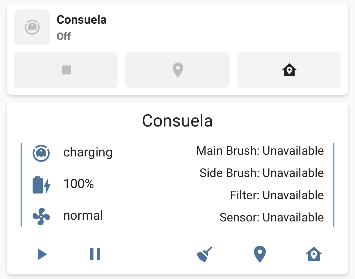 [Bug]: Vacuum card doesn’t show start button · Issue #835 · piitaya/lovelace-mushroom · GitHub