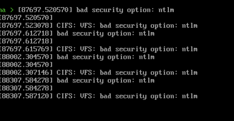 Cifs Vfs Bad Security Option Ntml · Issue 438 · Hassio Addonsaddon Motioneye · Github 5440