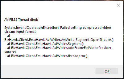 Can't record AVI with Microsoft RLE compressor · Issue #1476 ...