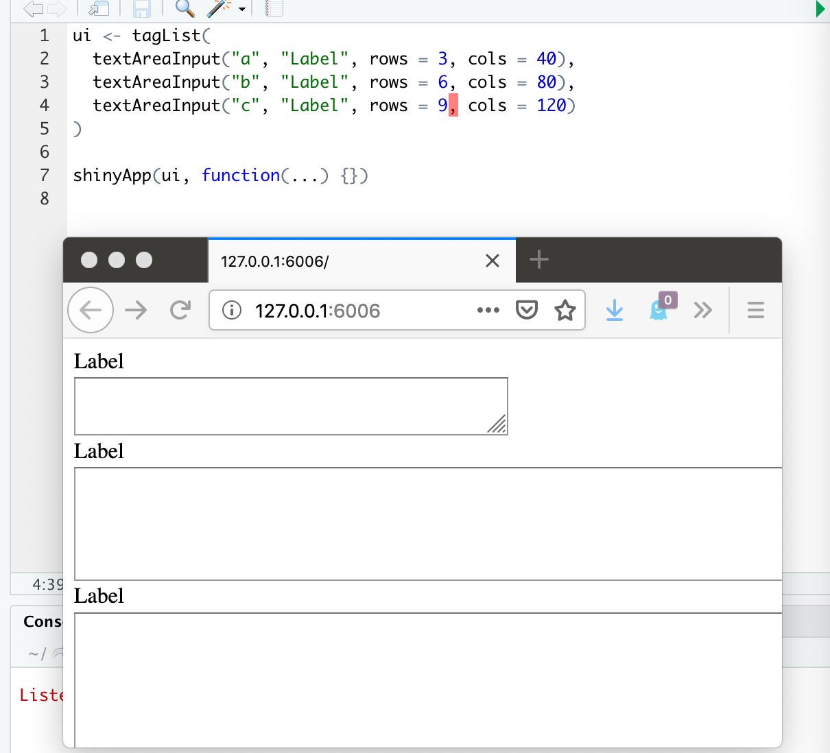 cols doesn't change width of textAreaInput? · Issue #2465 · rstudio/shiny · GitHub