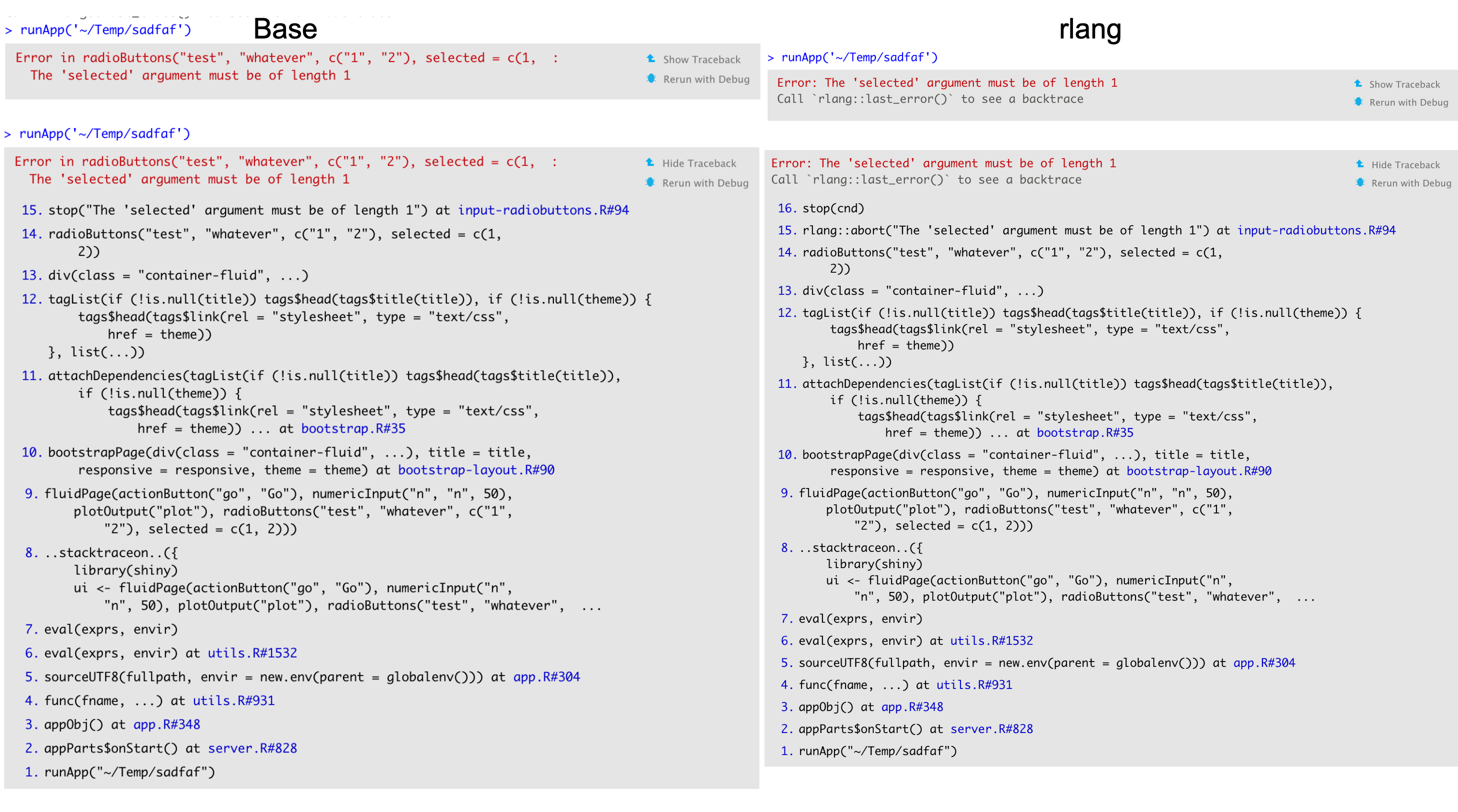 Consider using rlang::abort() · Issue #2464 · rstudio/shiny · GitHub
