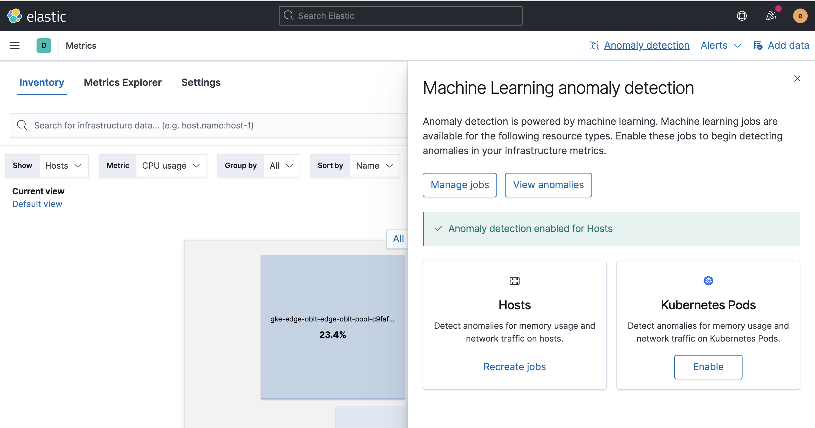 [Logs UI] Add link to the Anomaly detection flyout in the main Kibana header menu links · Issue ...