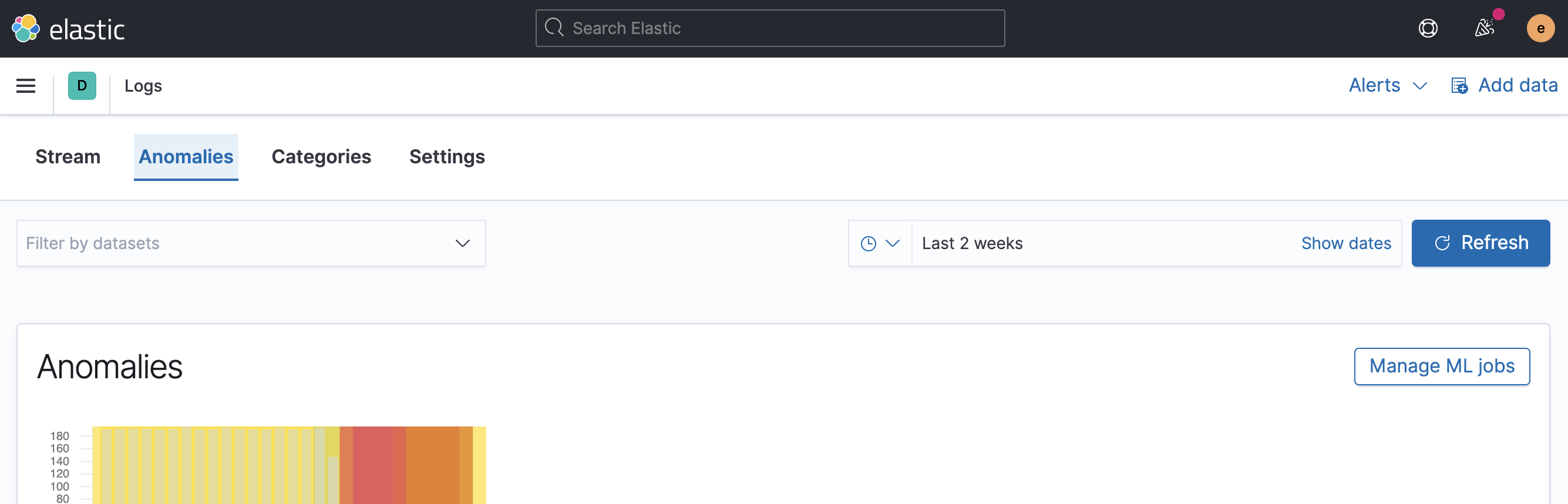 [Logs UI] Add link to the Anomaly detection flyout in the main Kibana header menu links · Issue ...
