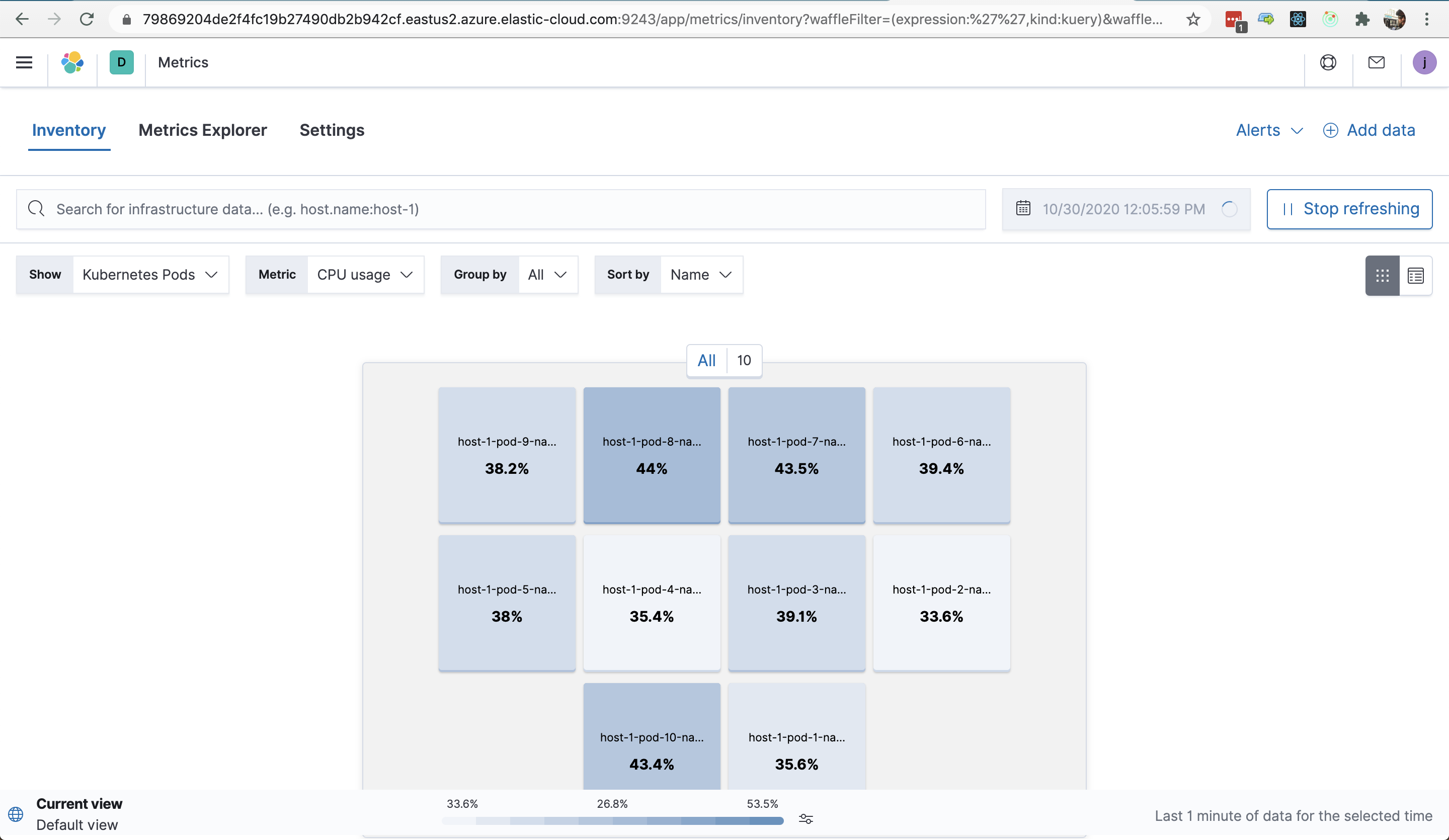 [Metrics App] Waffle map scale is sometimes in the wrong order · Issue #82313 · elastic/kibana ...