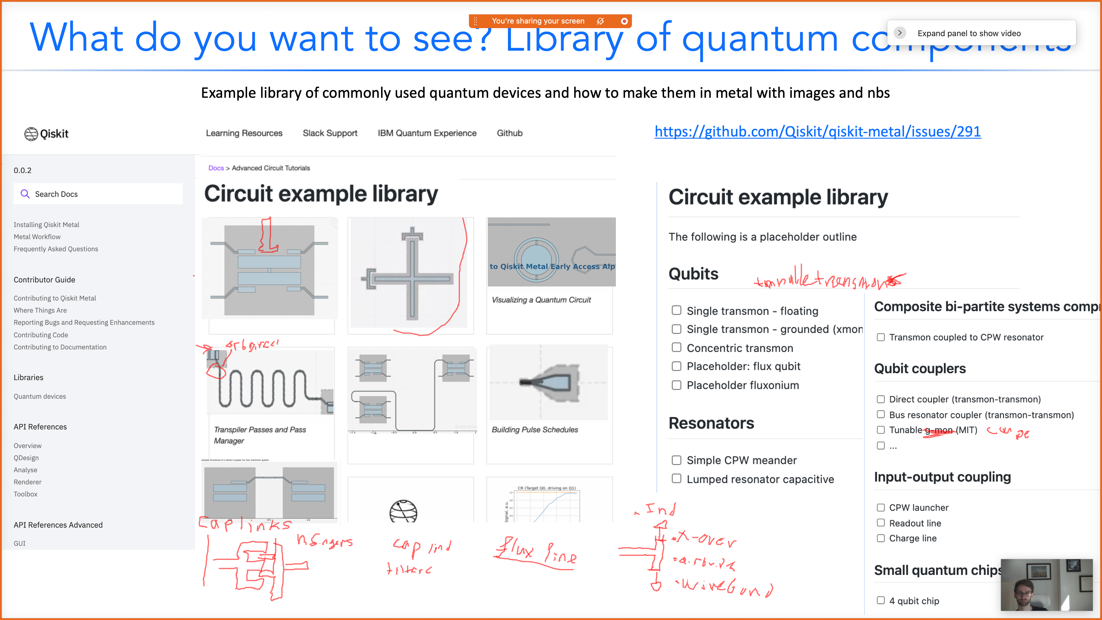 Example library of commonly used quantum devices and how to make them in metal with images and ...
