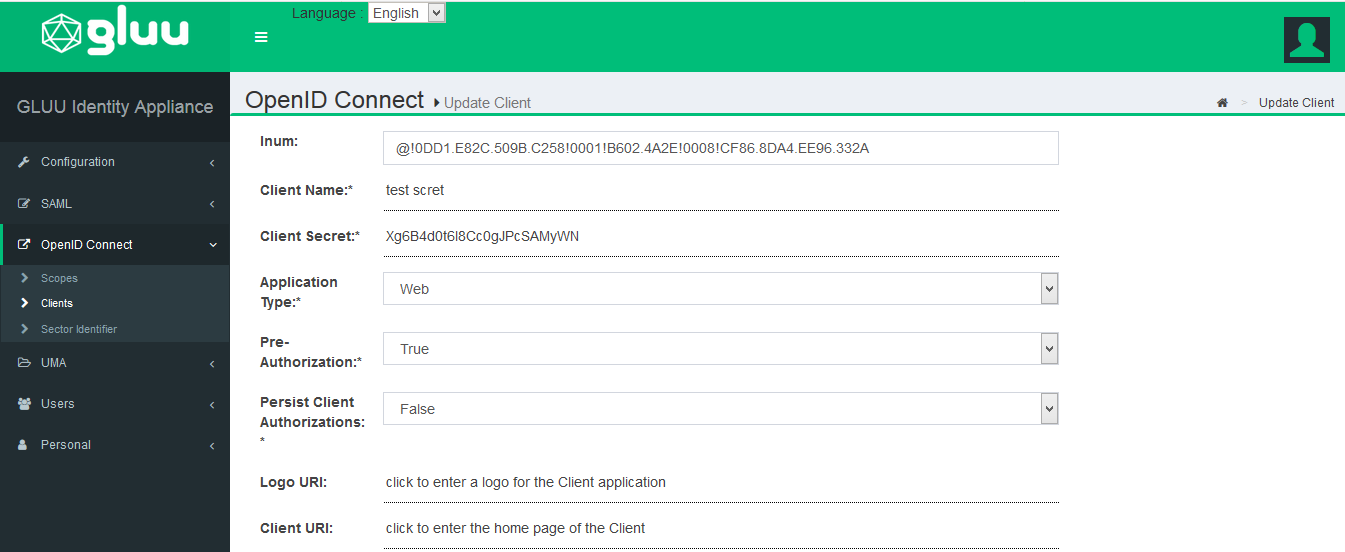 Auto-generate client secret · Issue #953 · GluuFederation/oxTrust · GitHub