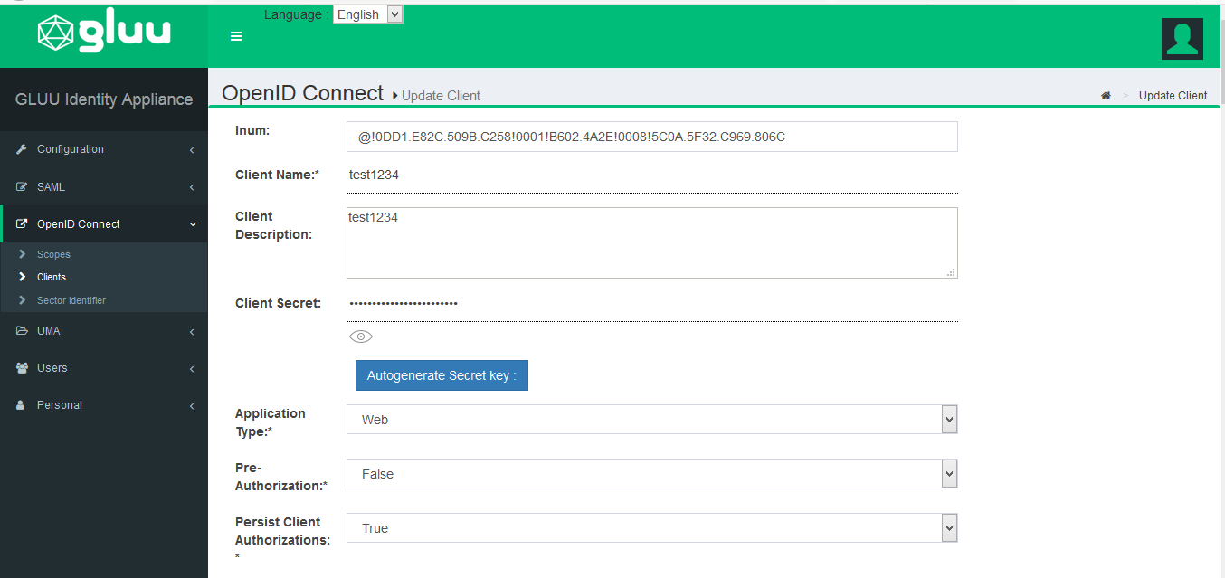 Auto-generate client secret · Issue #953 · GluuFederation/oxTrust · GitHub