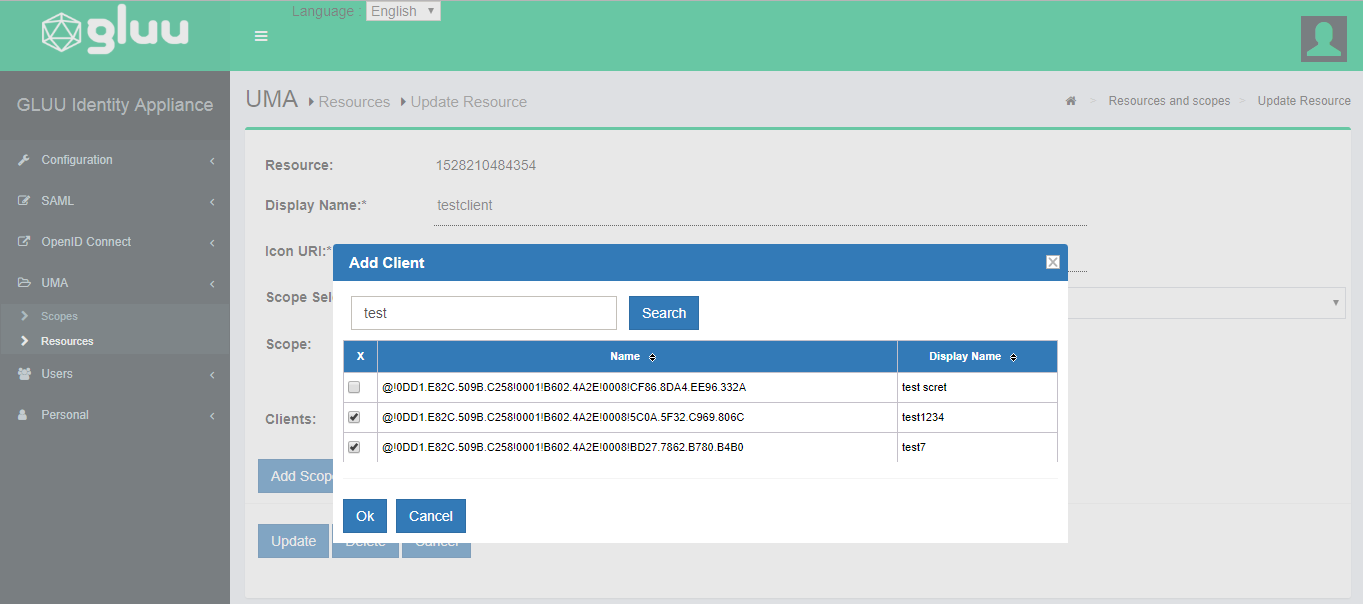 Remove UMA > "Add Resource" Button · Issue #808 · GluuFederation/oxTrust · GitHub