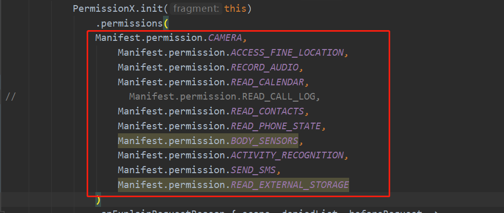 Caused by: android.content.pm.PackageManager$NameNotFoundException: android.permission-group ...