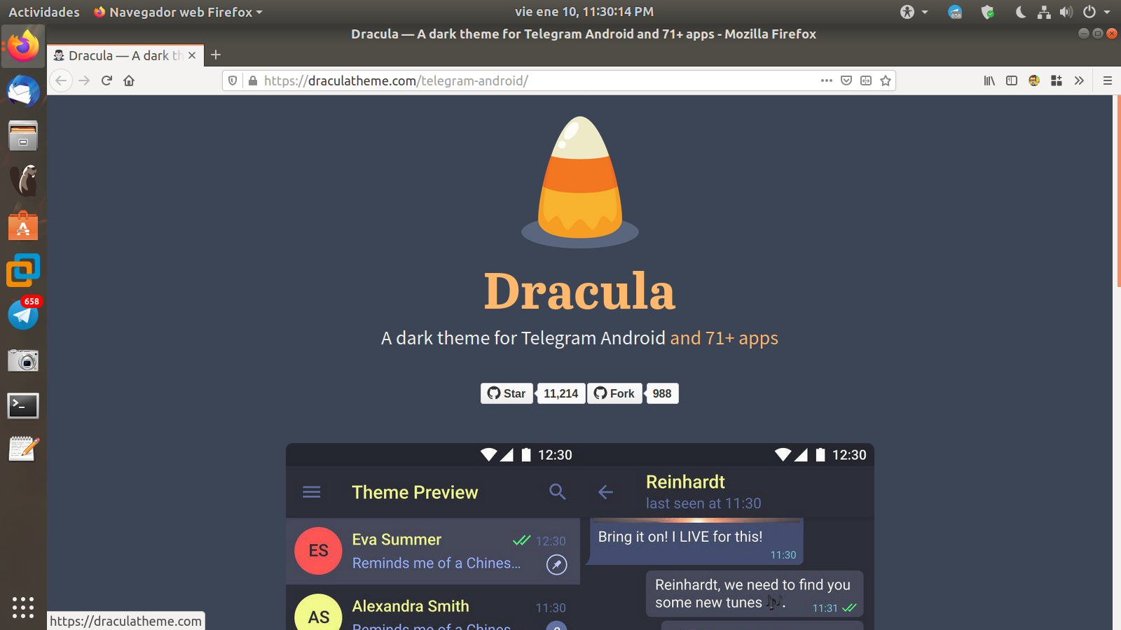 Add Theme To The Site · Issue 1 · Draculatelegram Android · Github