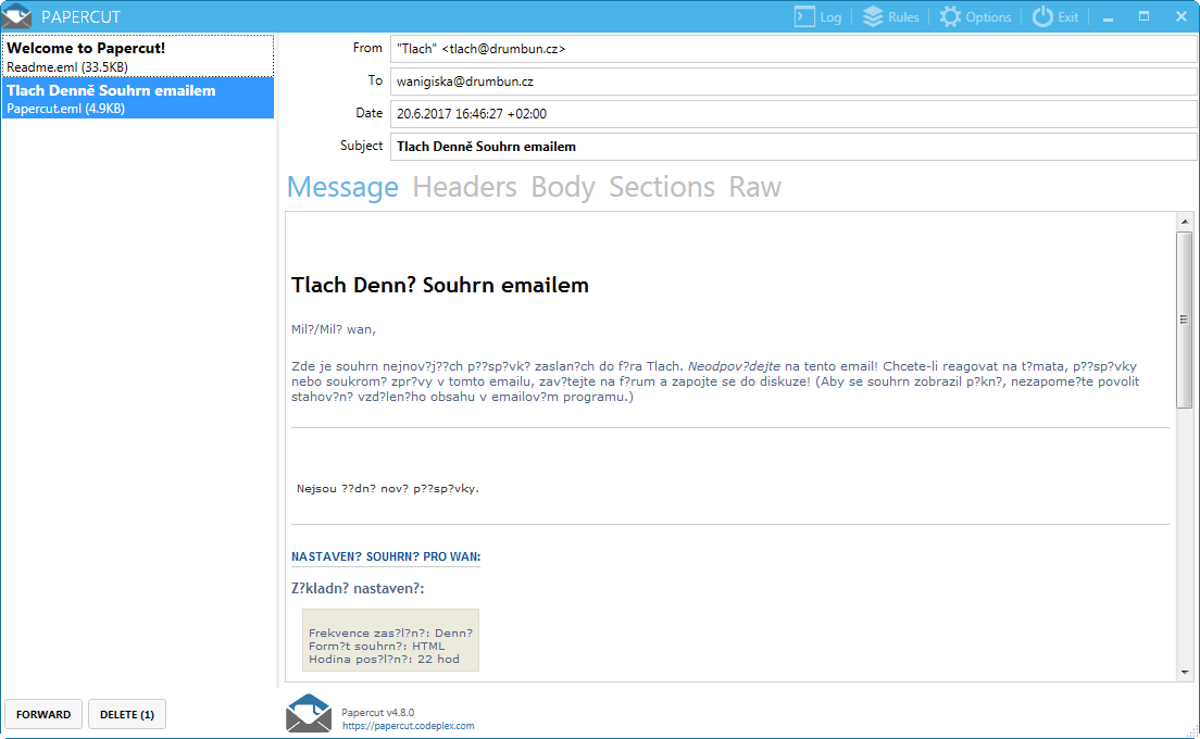 Wrong encoding for message body · Issue #58 · ChangemakerStudios/Papercut-SMTP · GitHub