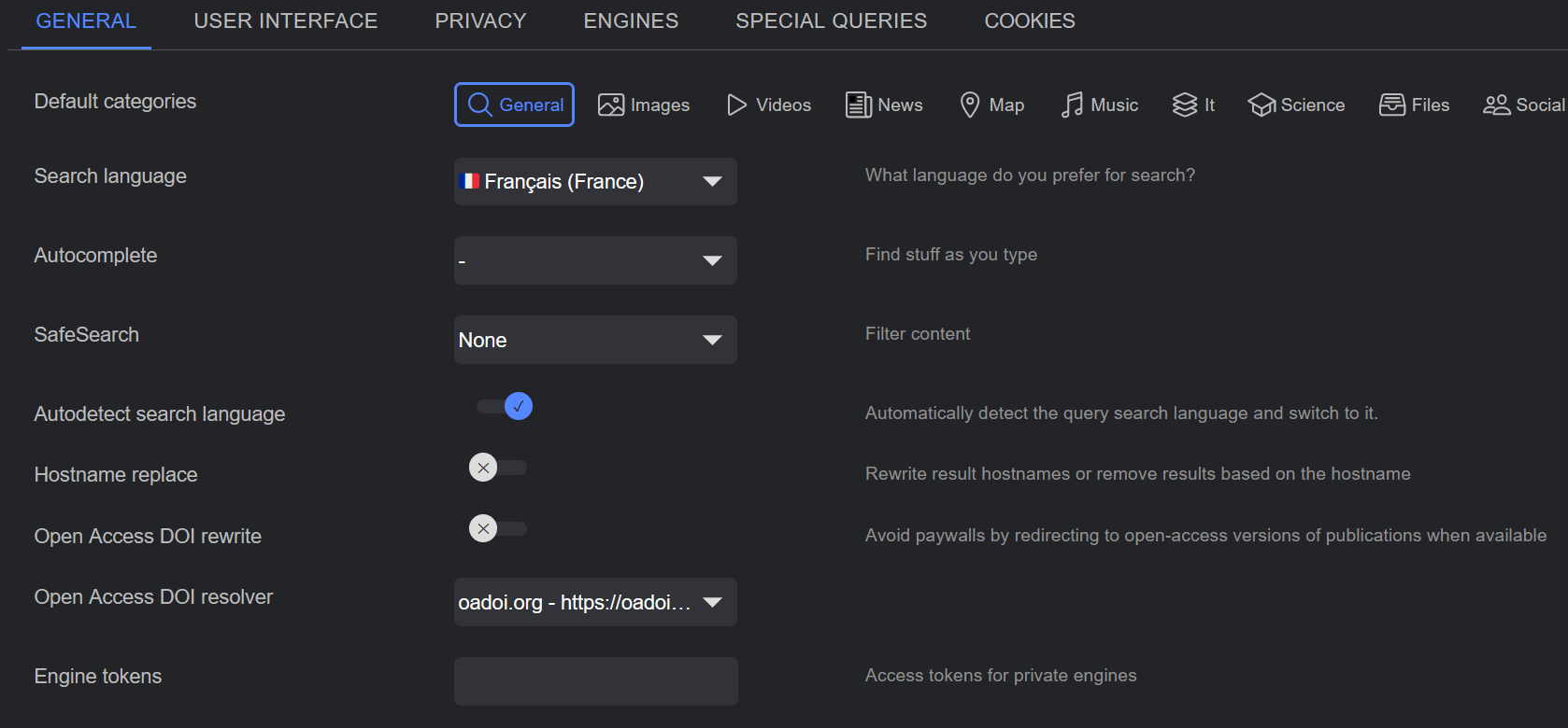 Users language selection should take precedence over autodetection · Issue #2018 · searxng ...