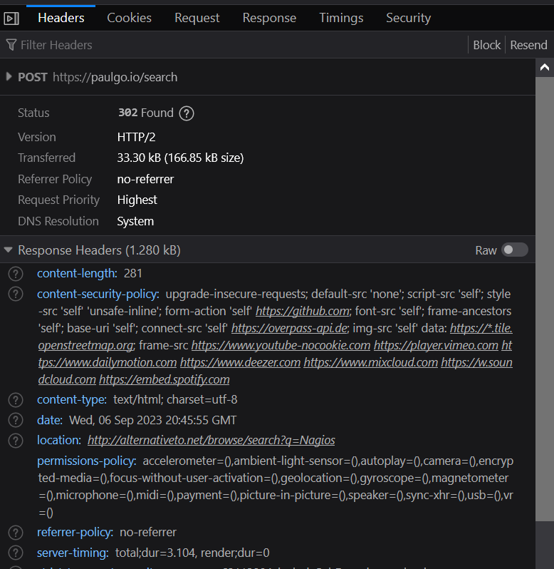 Handle double-bang redirections better for CSP · Issue #177 · searxng/searxng-docker · GitHub