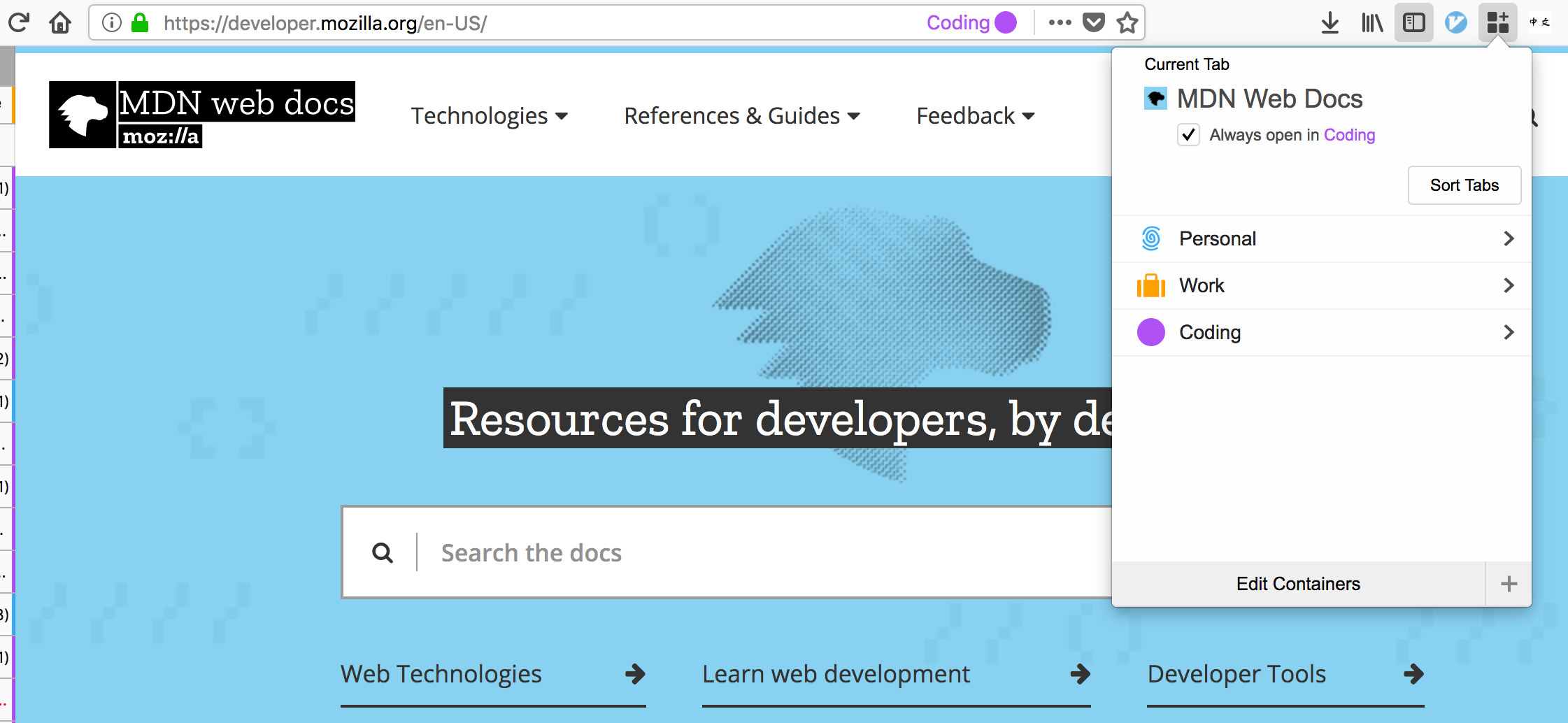 Always open in prompt not appearing · Issue #1058 · mozilla/multi-account-containers · GitHub