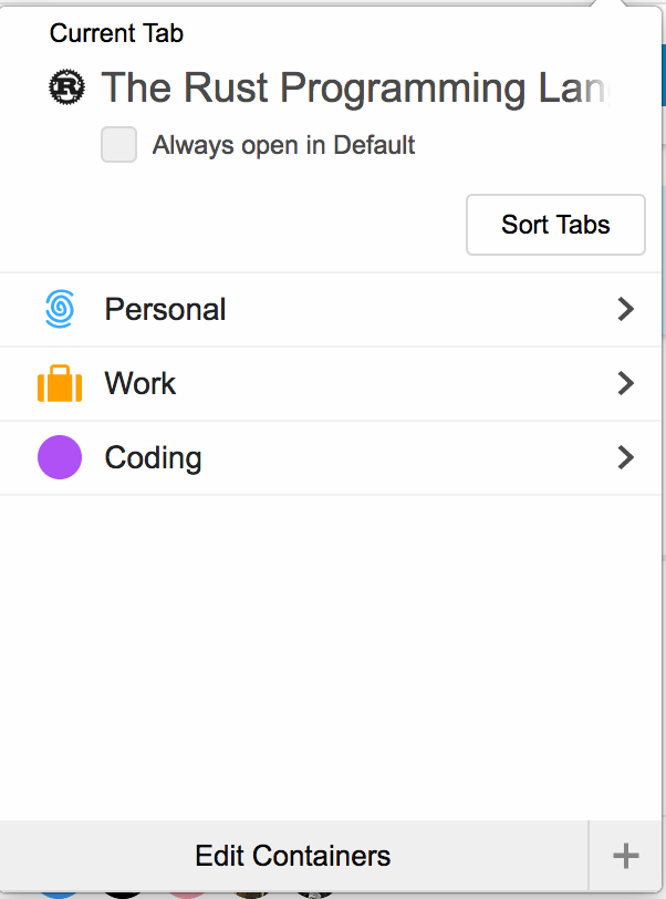 Always open in prompt not appearing · Issue #1058 · mozilla/multi-account-containers · GitHub