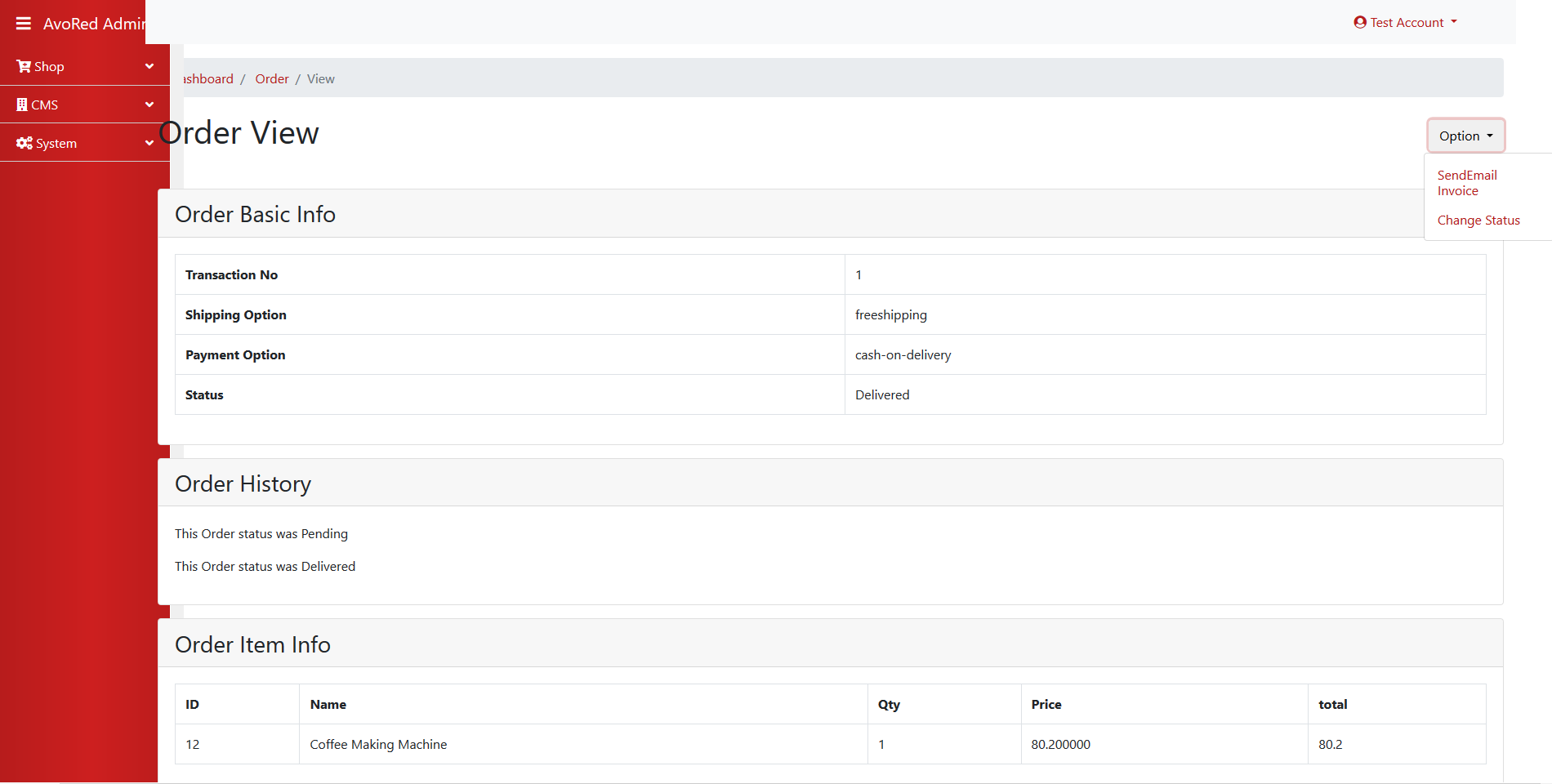 CSS issue on Order page with the Options dropdown · Issue #189 · avored/laravel-ecommerce · GitHub