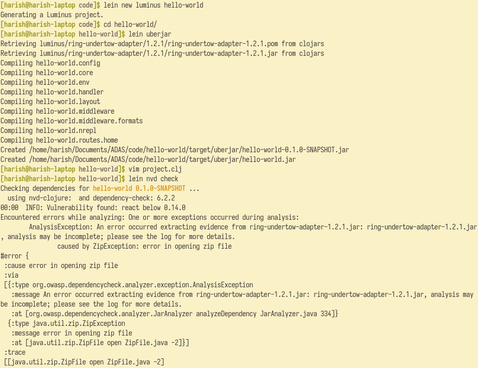 Clojars package has an additional .jar file inside the original .jar file · Issue #19 · luminus ...