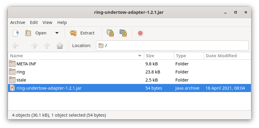 Clojars package has an additional .jar file inside the original .jar file · Issue #19 · luminus ...