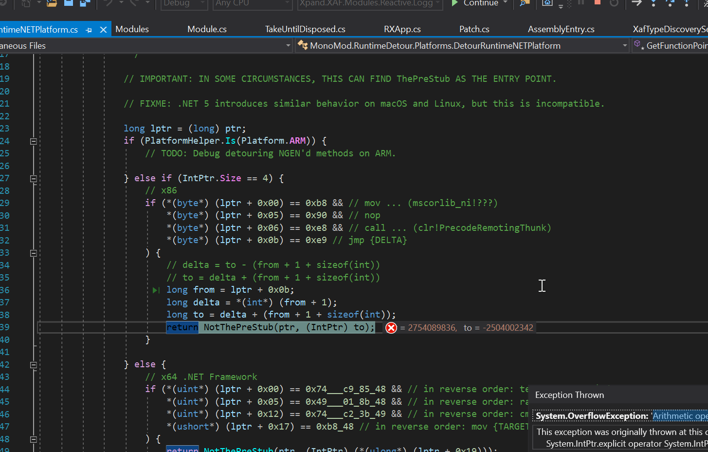 Arithmetic overflow crashing host process · Issue #297 · pardeike/Harmony · GitHub