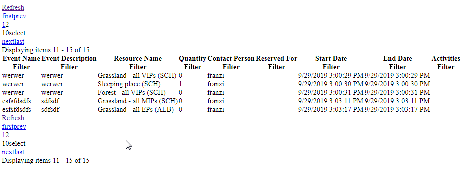 Paging broken on list resources list · Issue #23 · bexis/Module_ResourceManagement · GitHub