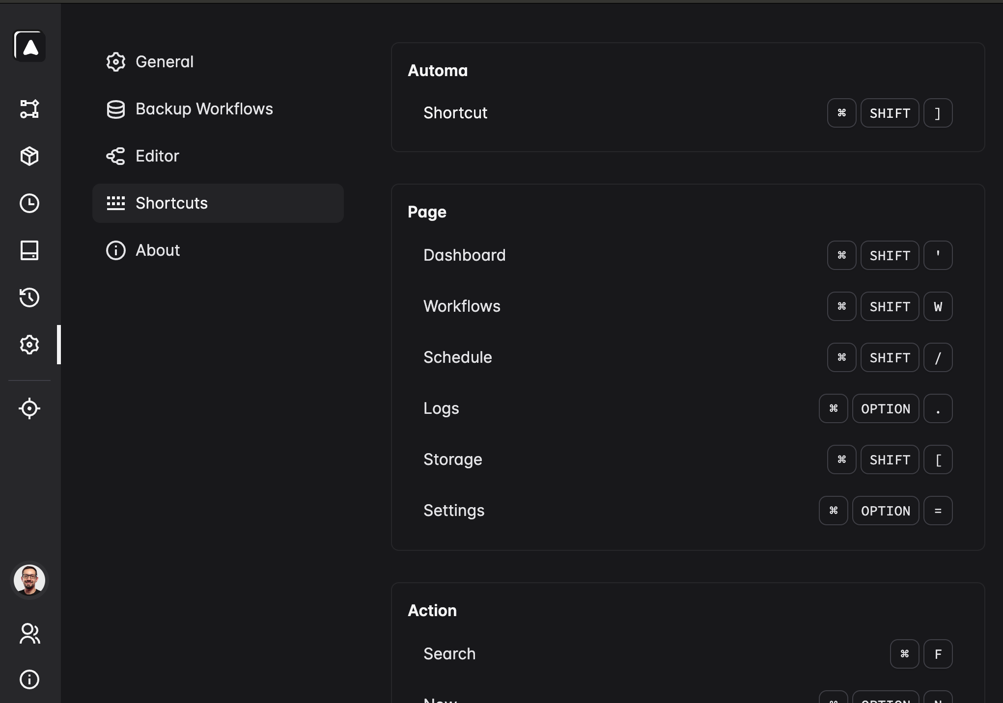 Keyboard Shortcuts settings not working properly · Issue #1537 · AutomaApp/automa · GitHub