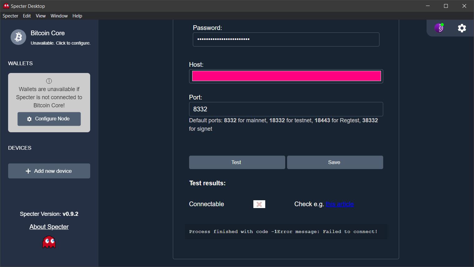 Failed to connect link · Issue #604 · cryptoadvance/specter-desktop · GitHub