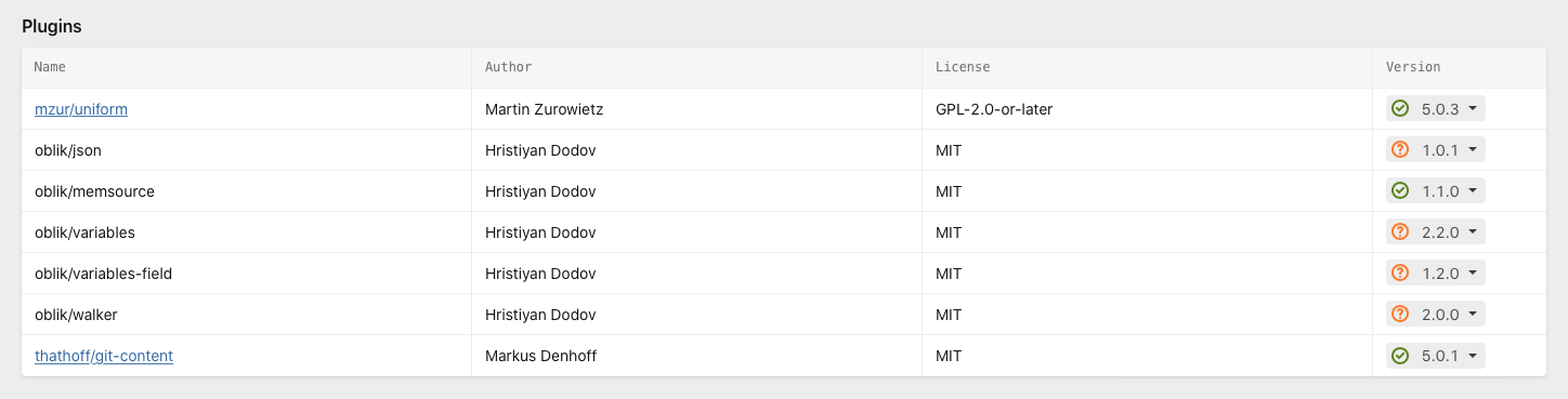 Retrieve plugin versions from composer data by afbora · Pull Request #4751 · getkirby/kirby · GitHub
