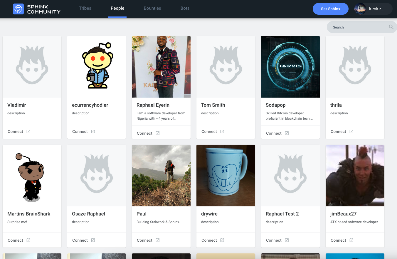 Description Is Showing For Every Tile · Issue 643 · Stakwork Sphinx Tribes · Github