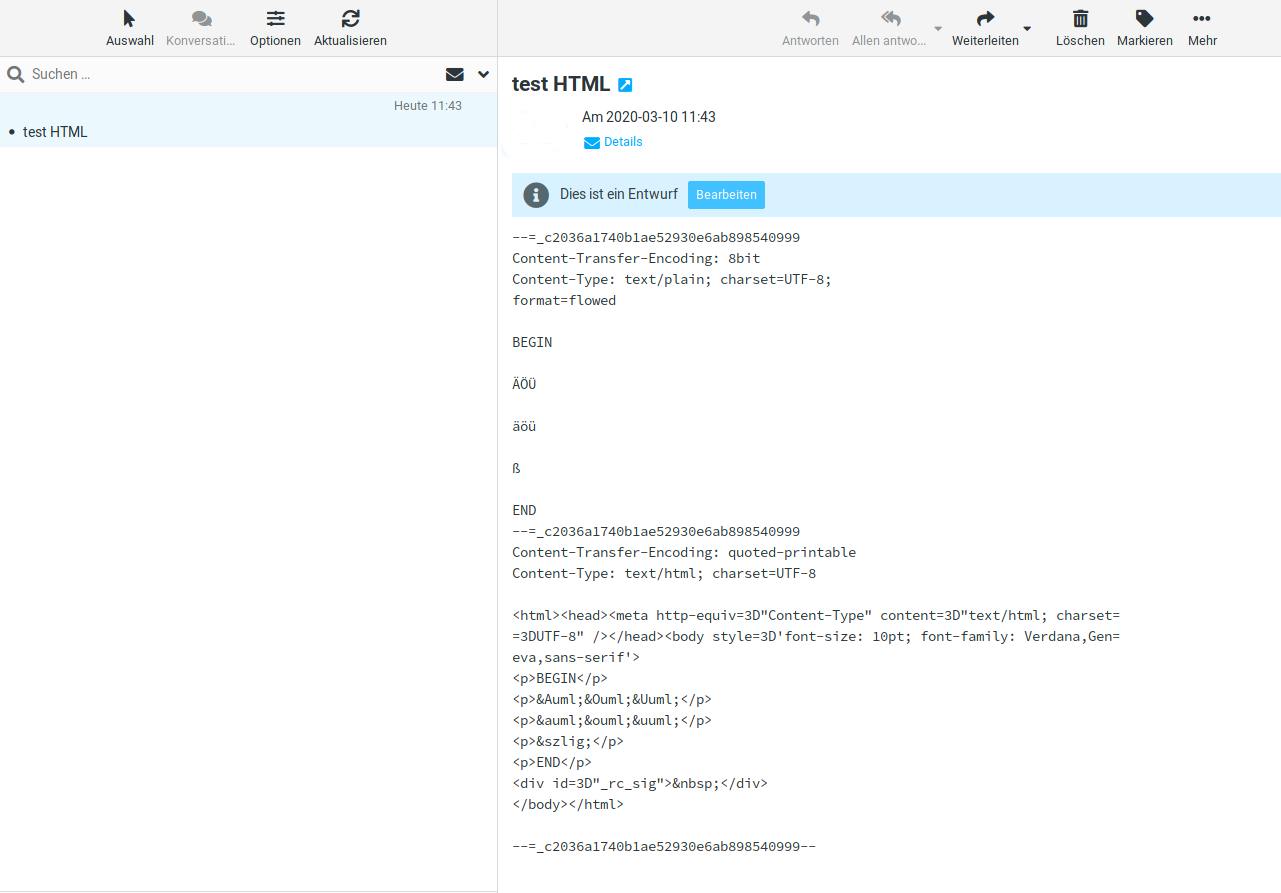 Character Set issue, e.g. with German Umlauts äöü · Issue #7270 · roundcube/roundcubemail · GitHub