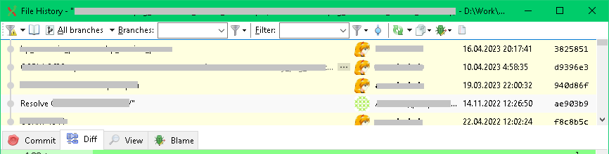 File History window: last commit is hidden under action bar · Issue #11071 · gitextensions ...