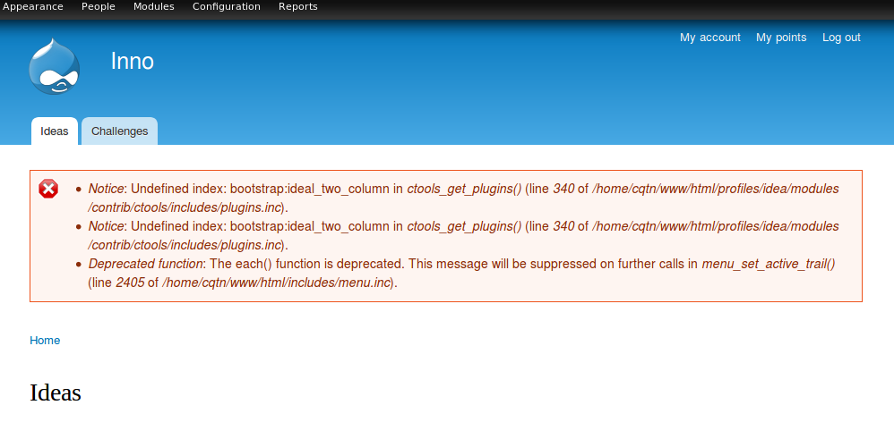 Errors during and after installation · Issue #59 · linnovate/openideal · GitHub
