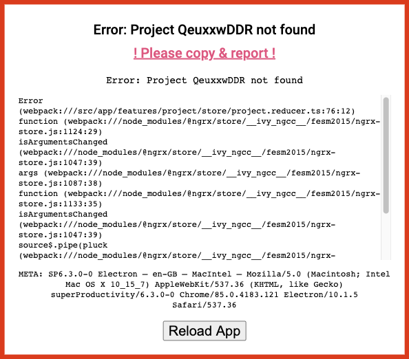 Error: QeuxxwDDR not found · Issue #797 · johannesjo/super-productivity ...