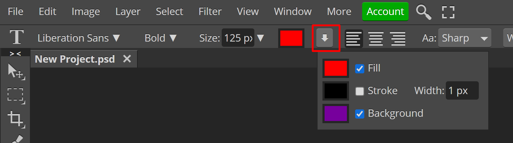 Text highlight option or tool · Issue #3027 · photopea/photopea · GitHub
