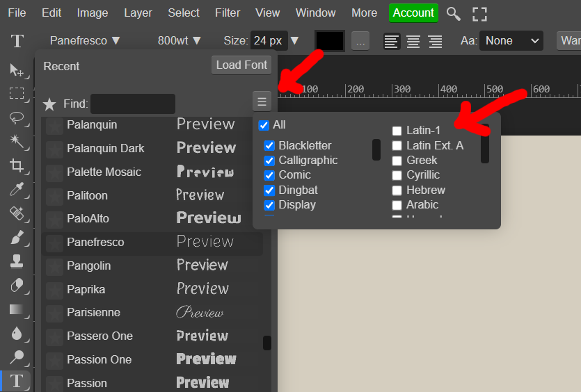 The letter å · Issue #4969 · photopea/photopea · GitHub