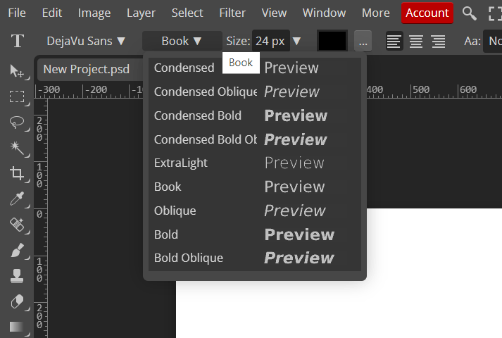 When Importing Fonts Tit Does Not Appear In The Font List · Issue 5081 · Photopeaphotopea 