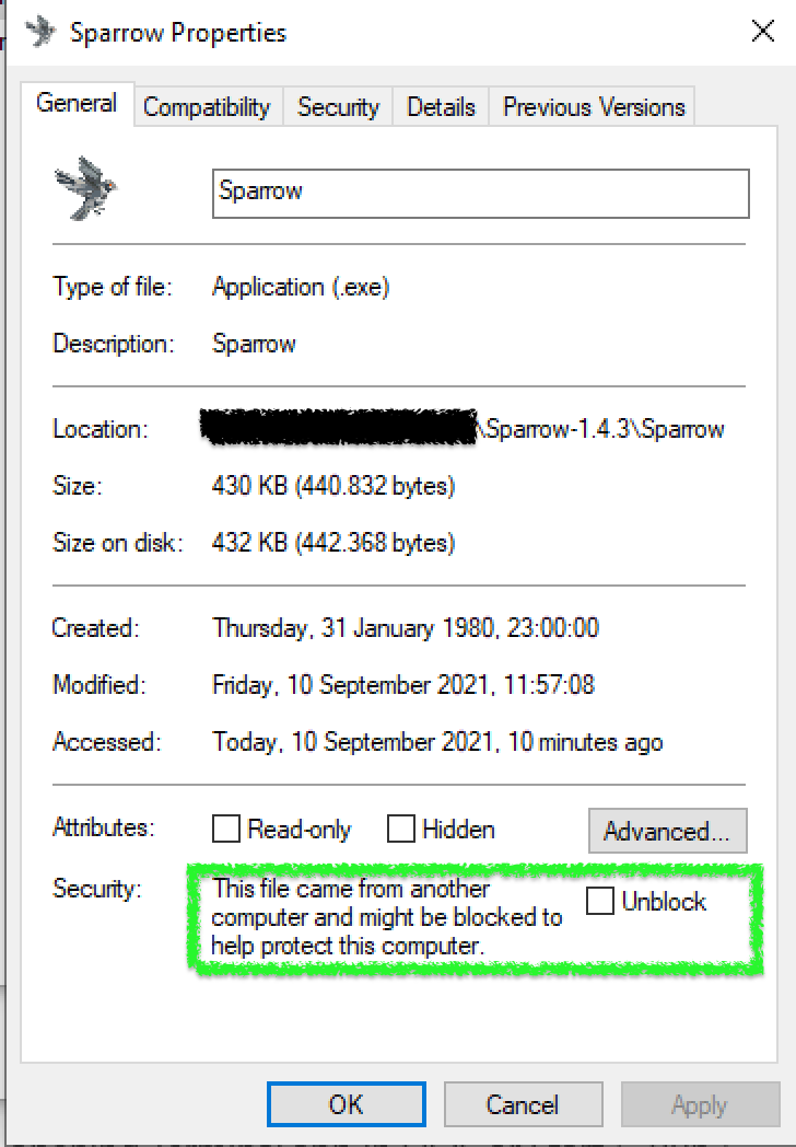 Unable to start the wallet in Windows 10 · Issue #138 · sparrowwallet/sparrow · GitHub