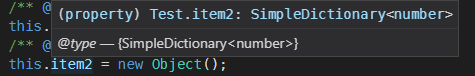 Intellisense ignores JSDoc given type of class variables set as empty object · Issue #26573 ...