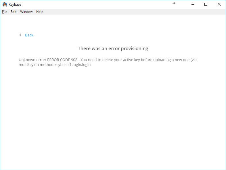 Error 908 after restoring / resetting account · Issue #10103 · keybase/client · GitHub