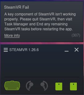 [BUG] SteamVR on Linux 1.26.6 breaks with 307 error · Issue #596 · ValveSoftware/SteamVR-for ...
