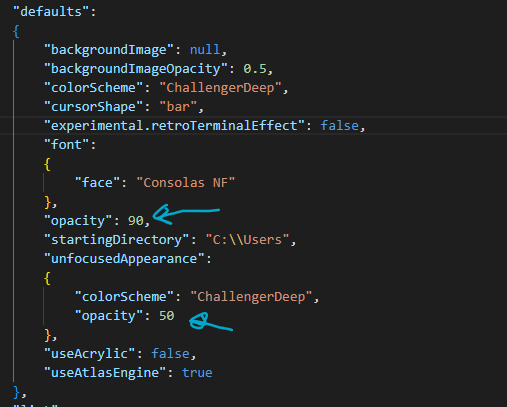 Add Support For Acrylic And Opacity In Unfocused Appearance · Issue 11092 · Microsoft 