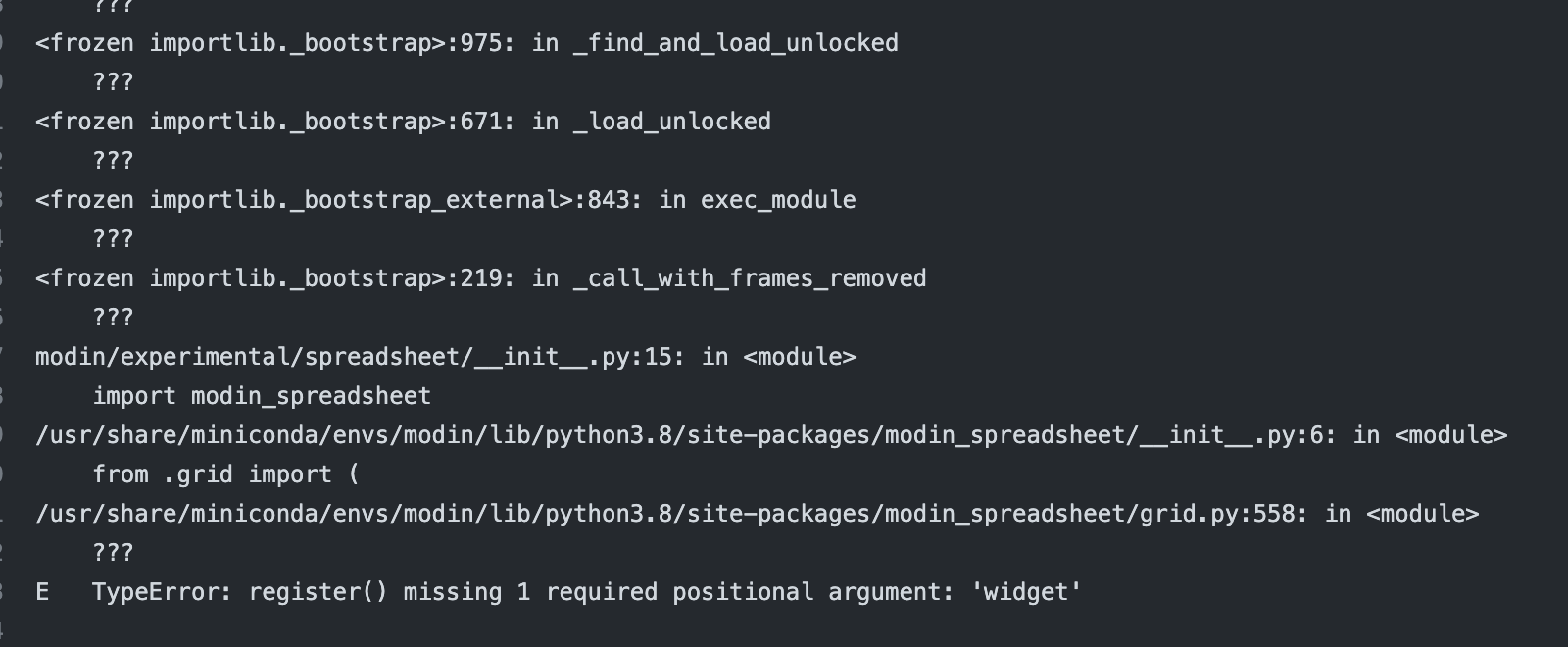 Test General Py Fails To Import Modin Spreadsheet · Issue 3918 · Modin Project Modin · Github