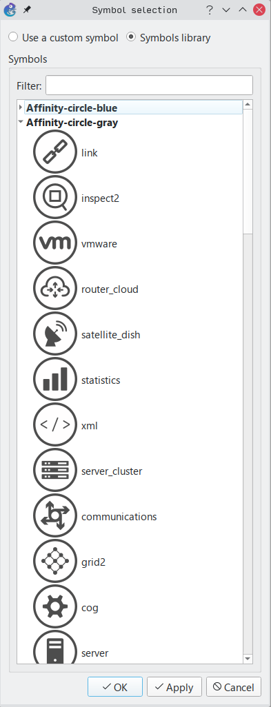 Symbols in "Symbol selection" dialog are not placed in alphabetical ...