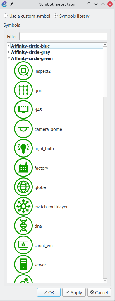 Symbols in "Symbol selection" dialog are not placed in alphabetical ...
