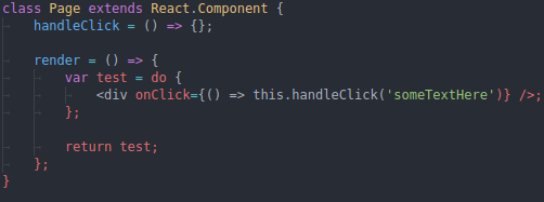 `javascript` or `javascriptreact` language - do expression syntax ...