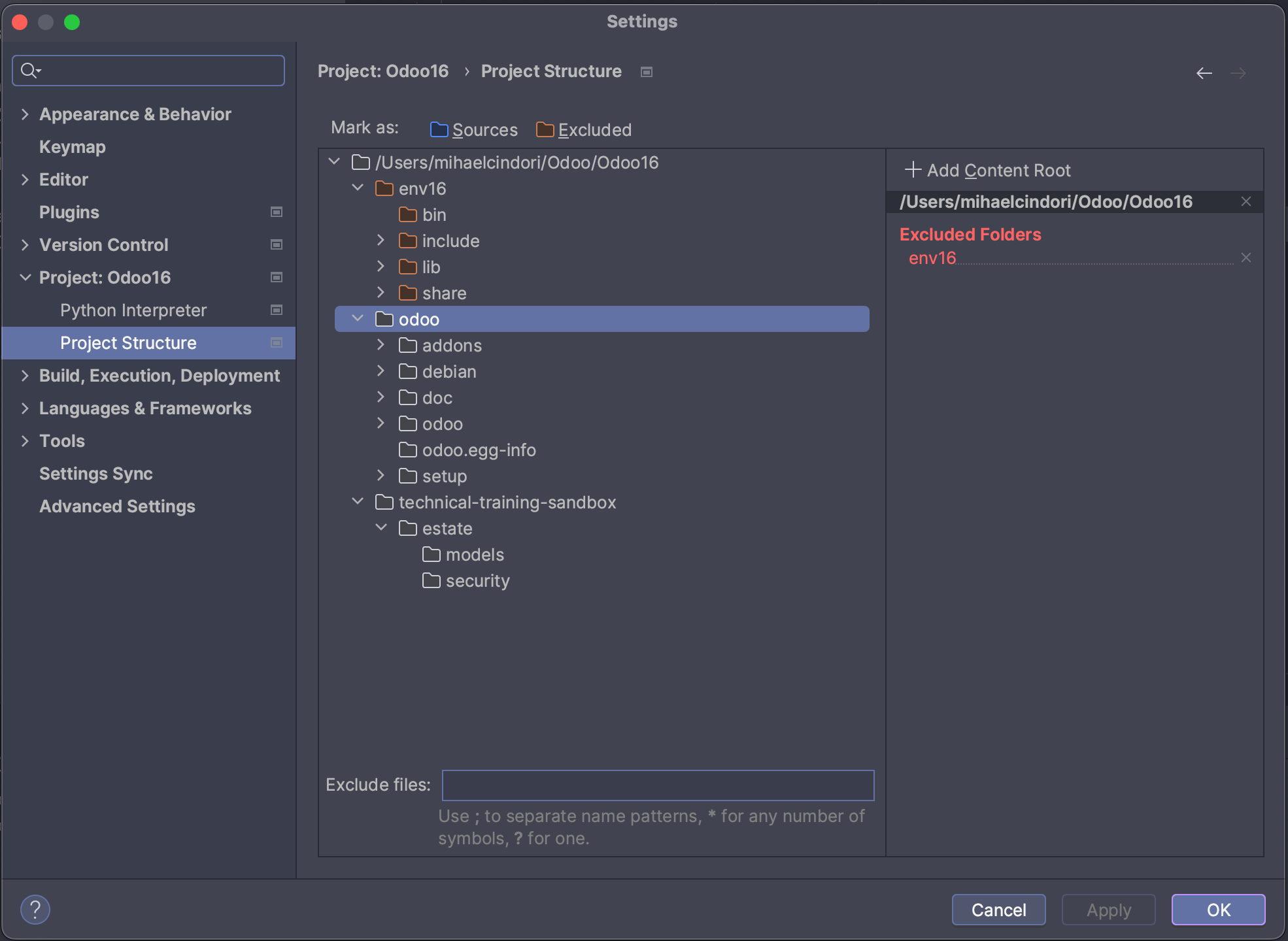 The red zig-zag underlines indicating errors due to unresolved imports ...