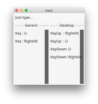 Mac: Unable to input `@` from a German keyboard into `Widget.Entry ...