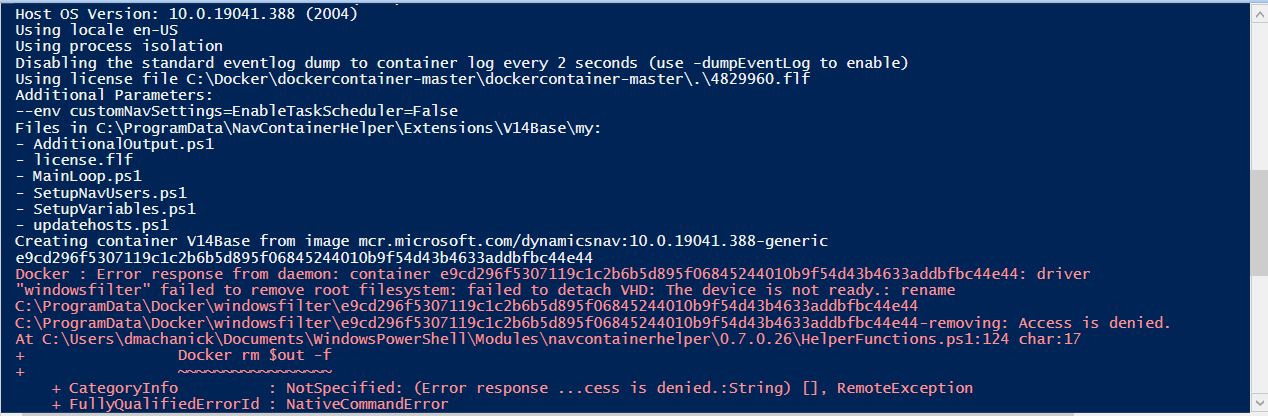 New-BCContainer and New-NavContainer build fails with -shortcuts Desktop · Issue #1240 ...