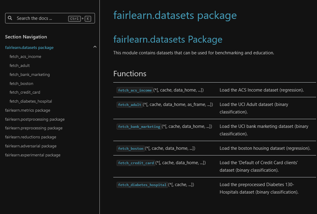 DOC Split out API reference docs · Issue #1174 · fairlearn/fairlearn · GitHub
